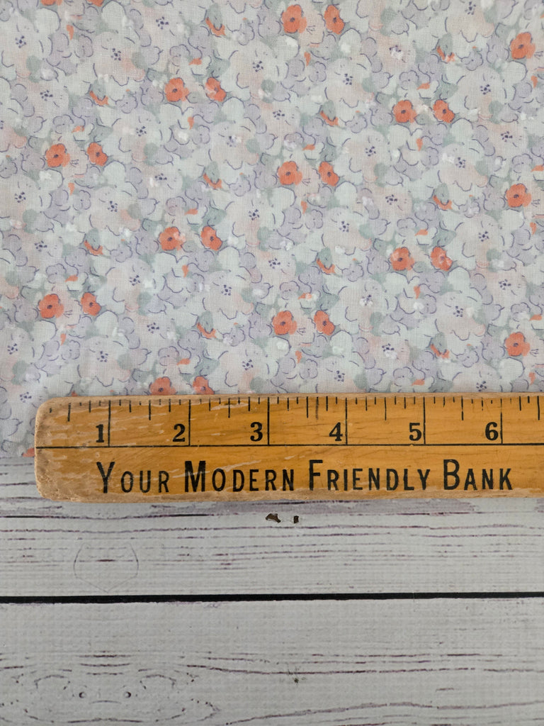 Petite Vintage Floral Swiss Dot Cotton {by the half yard} – Alyssa May Design