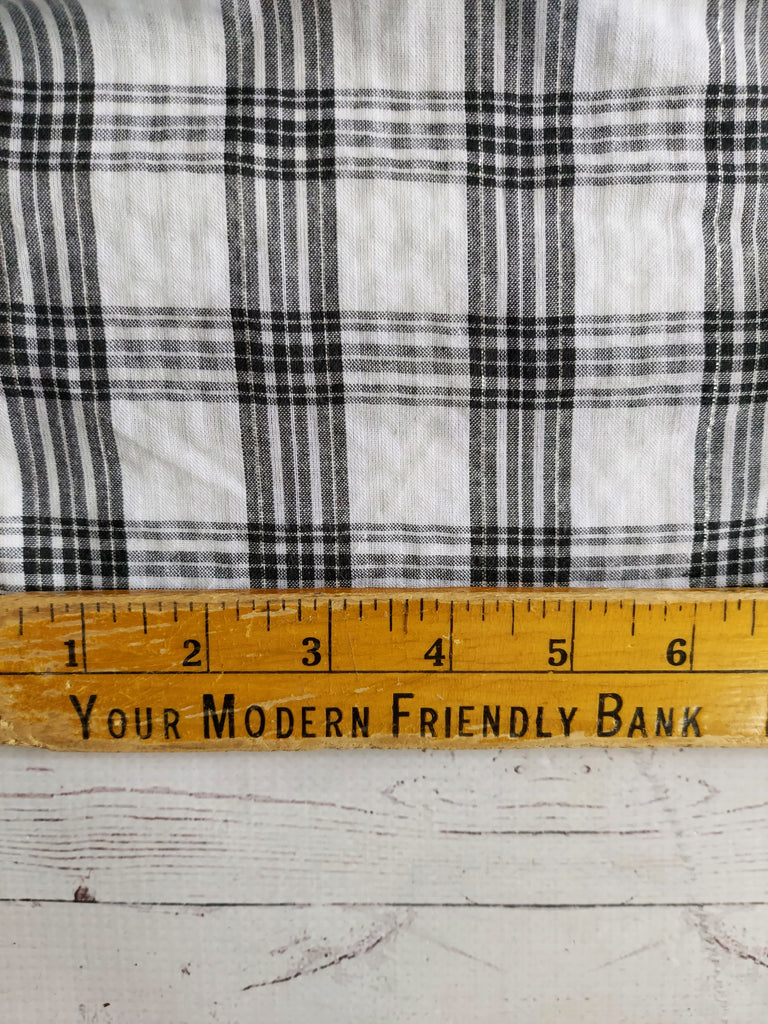 Black & White Lurex Plaid Cotton {by the half yard} – Alyssa May Design