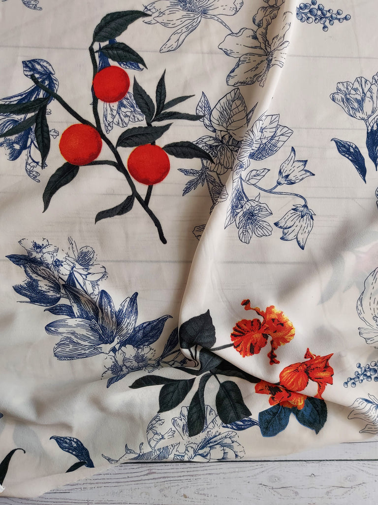 Bold Line Drawn Tropical Print {by the half yard} – Alyssa May Design