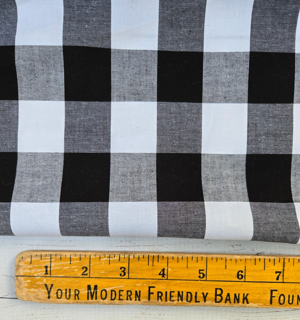 Black & White Buffalo Plaid Cotton Poplin {by the half yard} – Alyssa ...