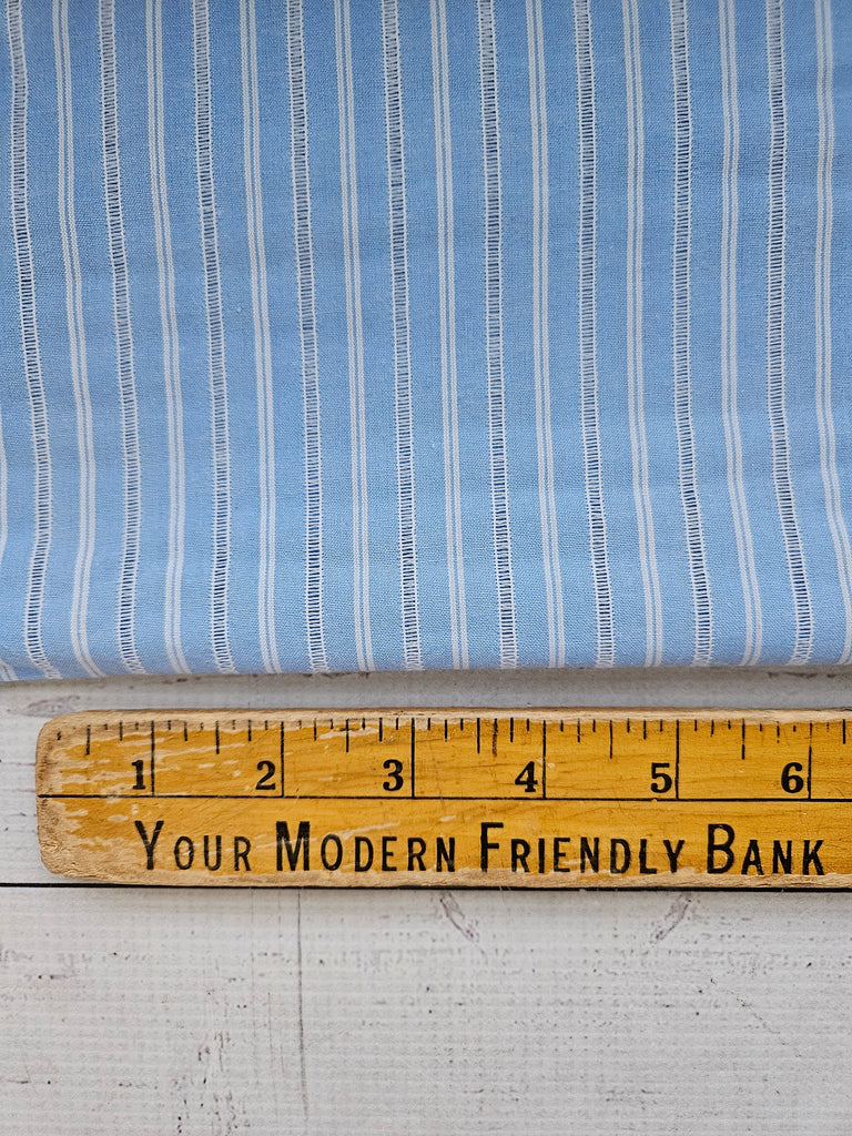 Sky Blue Stripe Shirting {by the half yard} – Alyssa May Design