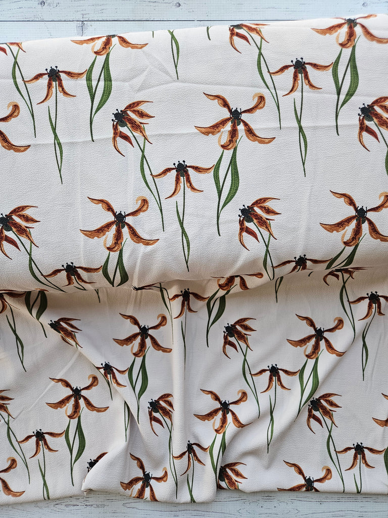 Exclusive Design- Rust Orchid Stem Print {by the half yard} – Alyssa ...