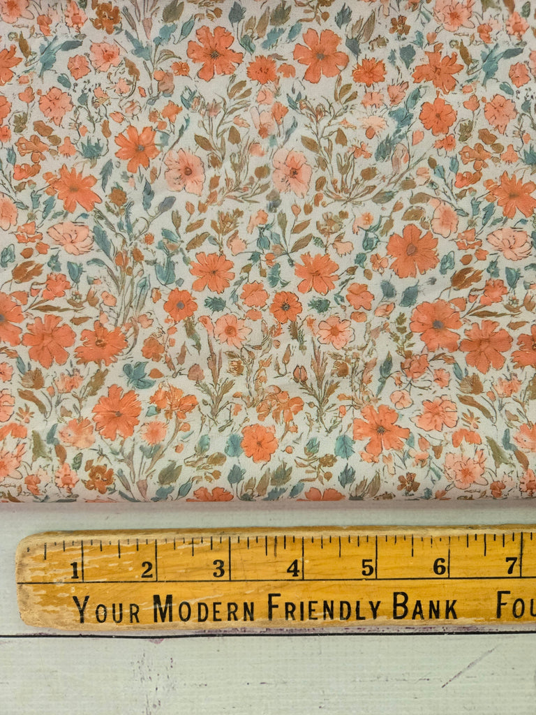 Exclusive Design- Rusty Fall Floral {by the half yard} – Alyssa May Design