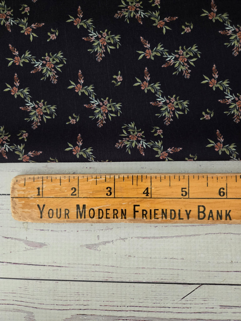 Exclusive Design- Black Vintage Floral {by the half yard} – Alyssa May ...