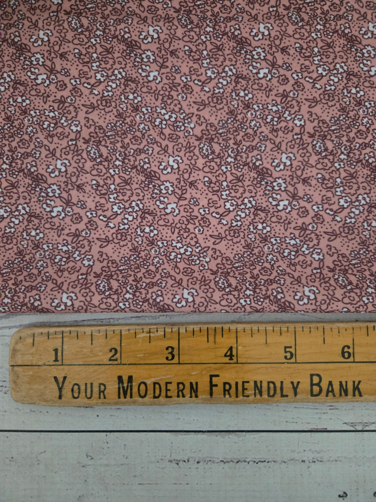 Rosy Peach Petite Floral {by the half yard} – Alyssa May Design