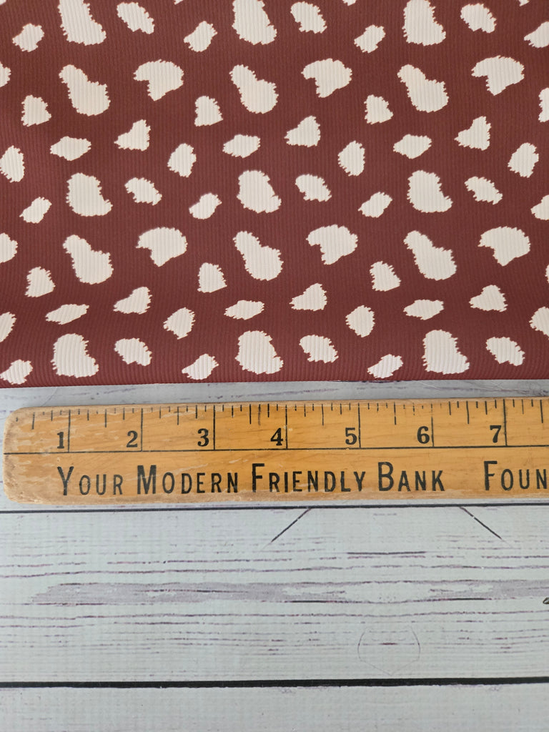 Rust & Cream Splotch Print {by the half yard} – Alyssa May Design