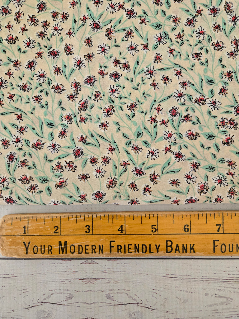Tan Daisy Print {by the half yard} – Alyssa May Design